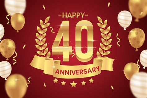 40th Wedding Anniversary Images Free