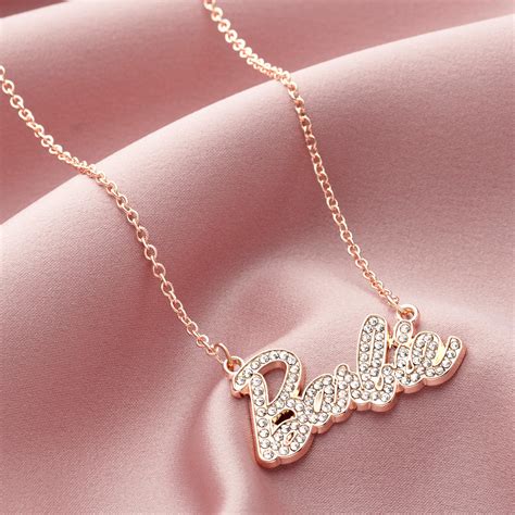Barbie® Script Logo Necklace Etsy