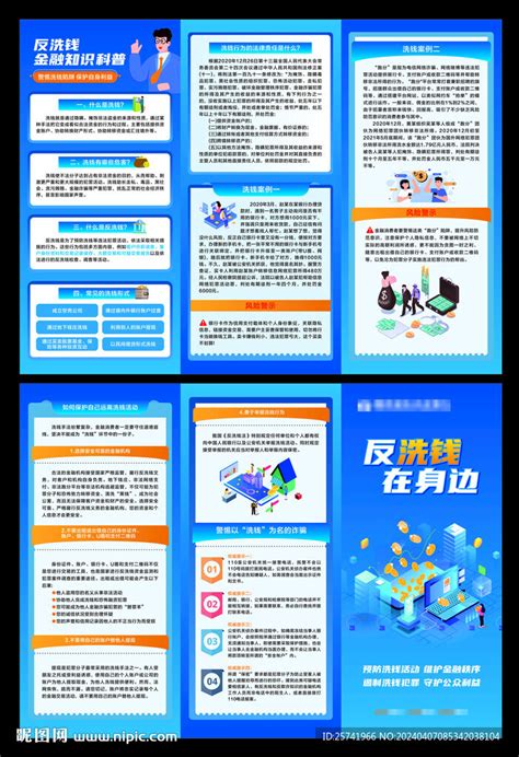 反洗钱折页设计图dm宣传单广告设计设计图库昵图网