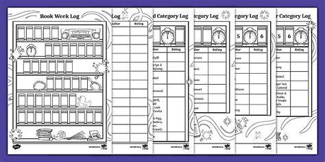 Book Week Reading Logchallenge Teacher Made Twinkl
