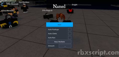 Hunter X Athena Auto Pushup Climb More Scripts RbxScript