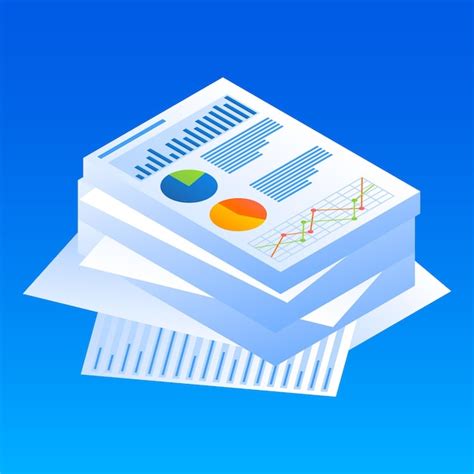 Premium Vector Finance Graph Paper Icon Isometric Of Finance Graph