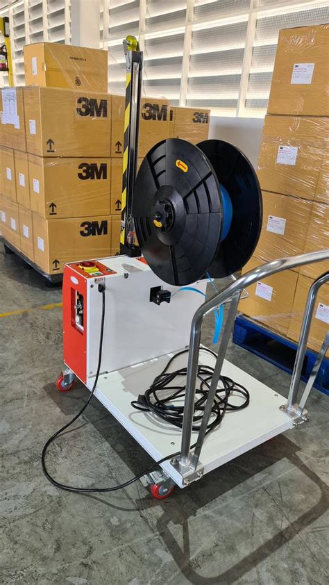 📣งานเครื่องรัดสายรัดพลาสติก กึ่งอัตโนมัติ📣 📍semi Auto Pallet Strapping