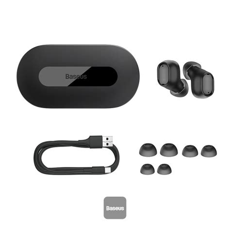 Baseus Online Baseus Bowie EZ10 True Wireless Earphones Black