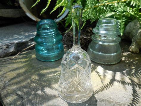 Vintage Clear Glass Bell Collectible Womens T Ladies T 1960s