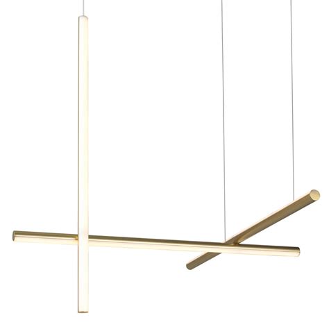 Wisząca Lampa nowoczesna Asta złote listwy LED W do salonu Step Into Design Sklep EMPIK