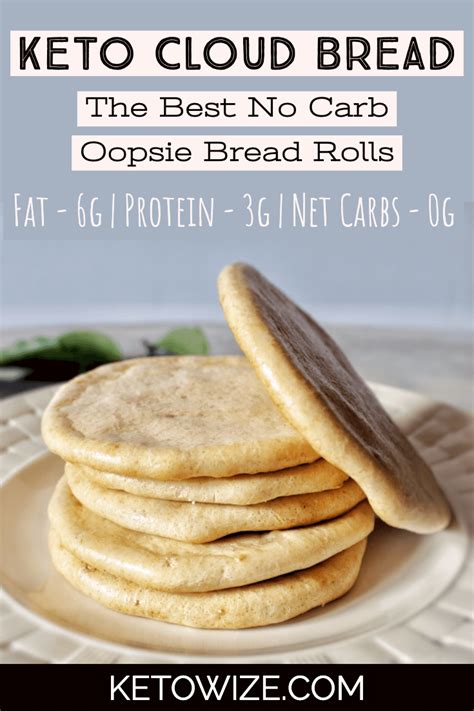 Keto Cloud Bread Recipe The Best No Carb Oopsie Bread Rolls