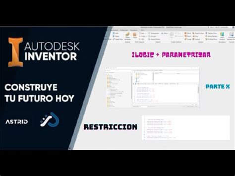 ILOGIC BASIC PARTE 10 RESTRICCIONES AUTODESK INVENTOR YouTube