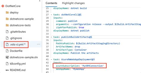 how to parametrize azuresubscription in azure devops template task