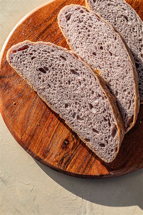 Crusty Ube Bread A No Knead Version Rezel Kealoha