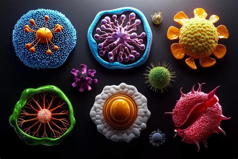 Illustration Of The Phases Of Mitosis Realistic Cell Division Chromosomes Spindle Fibers