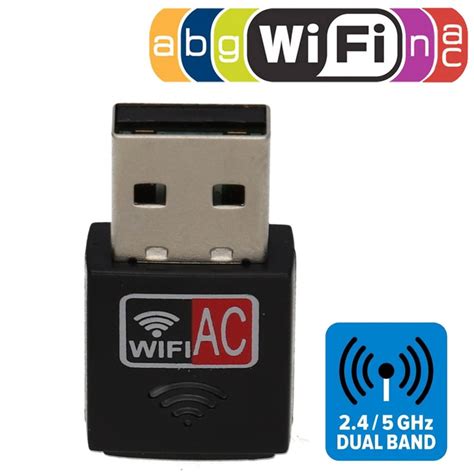 Dual Band Usb Wifi Ac Mbps Ghz Laptop Pc Wireless Network Internet Adapter