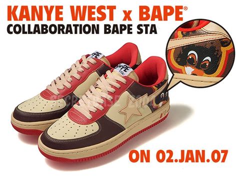 Kanye West X Bape Sta Shoes Release Date Nice Kicks Bape Shoe