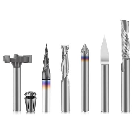Cnc Router Bits Essential Kit 1 4 Shank Foxalien
