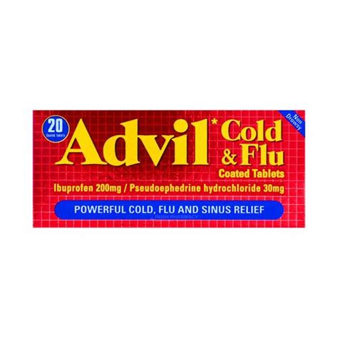 Advil Cold And Flu 20tabs Healthwave Ireland