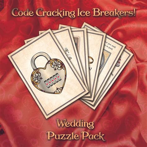 Code Cracking Ice Breakers Wedding Puzzle Pack — The Panic Room