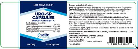 Uro Sp Package Insert Prescribing Information