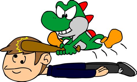 Yoshi Beating Up Jon By Blackrhinoranger On Deviantart