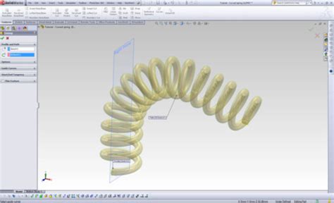 Designlog Tutorial Solidworks Curved Helix [advanced]