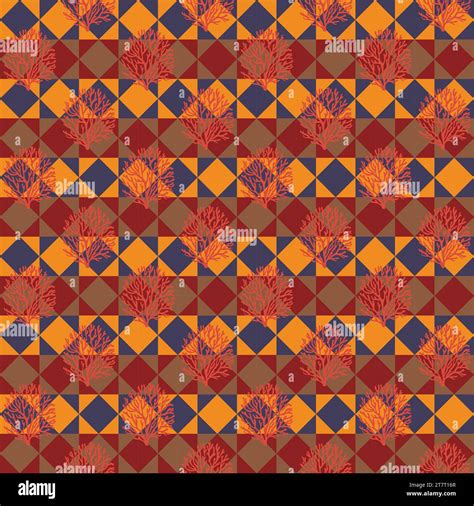 Coral Reef Seamless Pattern Vector Contemporary Print Marine Theme