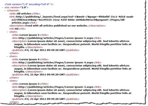 Creating Better Rss Feeds With Sharepoint 2010 Content Query Web Part Waldek Mastykarz