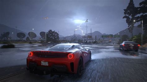 GTA 5 Realistic Weather Enchantments With Dense Forest Gameplay On RTX