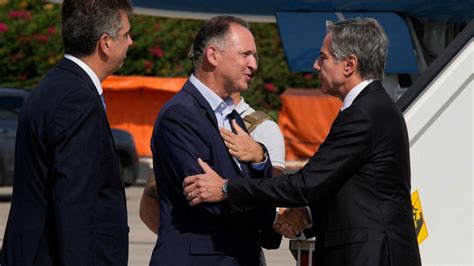 Us Secretary Of State Antony Blinken Arrives In Israel Amid War On Hamas