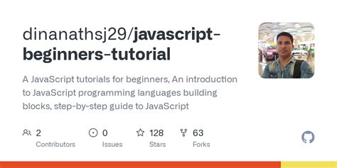 Github Dinanathsj29javascript Beginners Tutorial A Javascript Tutorials For Beginners An