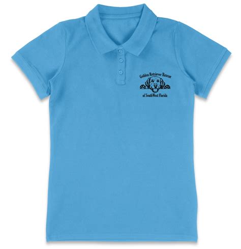 Grrswf Paws Up Lc Logo Womens Micro Mesh Polo