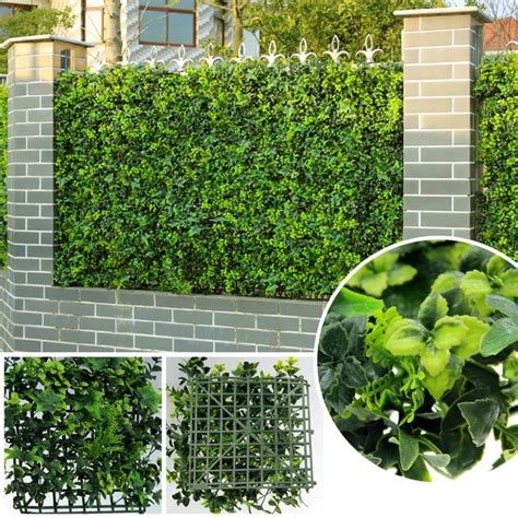 Uland Artificial Boxwood Hedge Panels 50x50cmpc Plastic Synthetic Ivy