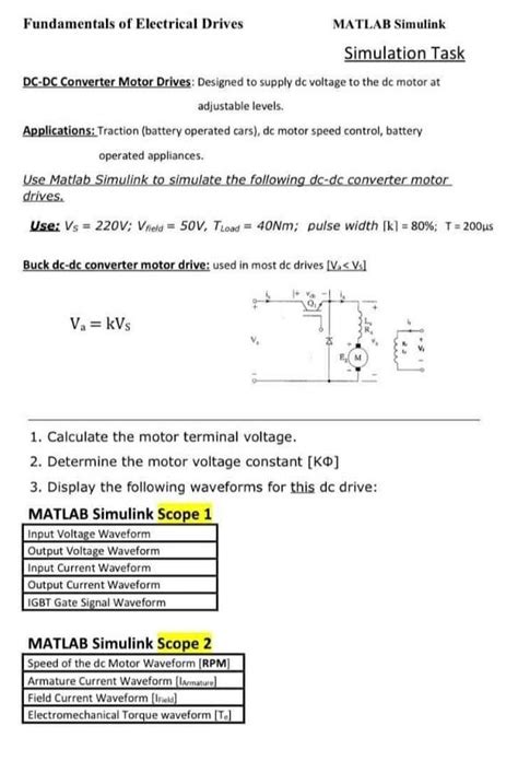 Solved Fundamentals Of Electrical Drives Matlab Simulink