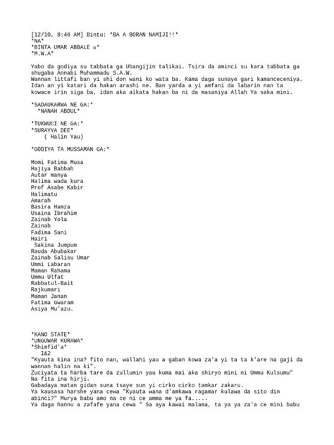 Ba A Boran Namiji Book1 Binta Umar Abbale Pdf