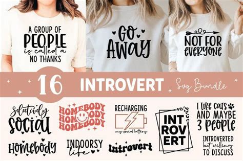 boho introvert svg bundle graphic by bee design · creative fabrica