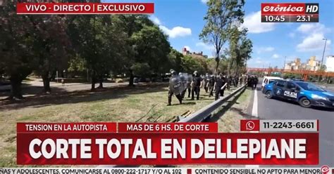 Tensión En La Autopista Dellepiane Por Una Protesta De Vecinos Ante La