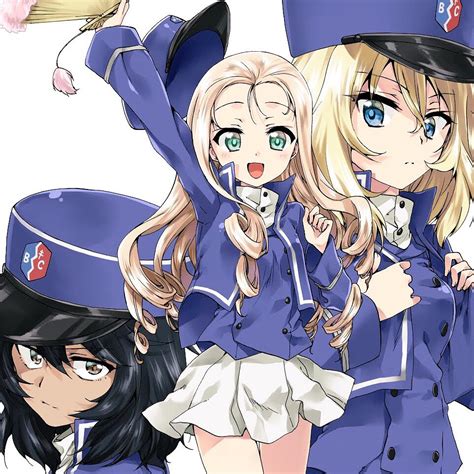 Safebooru 3girls D Andou Girls Und Panzer Arm Up Bangs Bc Freedom
