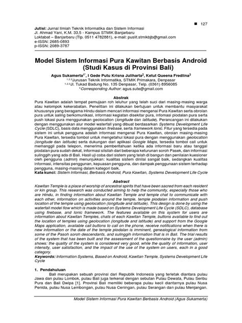 Jurnal Model Sistem Pdf