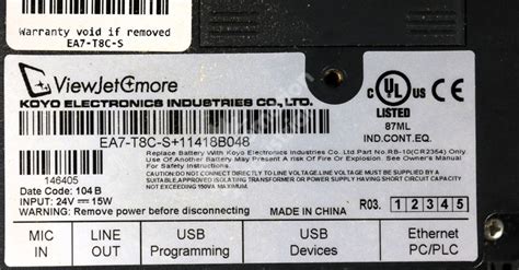 Ea7 T8c S By Automation Direct C More 8 In Touch Screen Hmi Ea7 Series