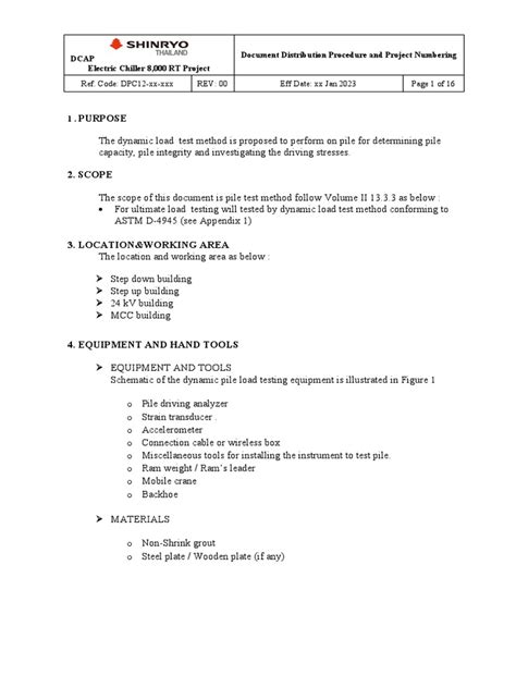 Pile Dynamic Load Test Method Pdf Deep Foundation Physical Sciences