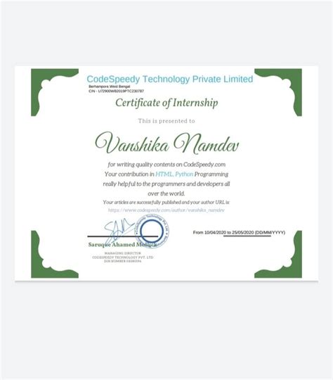 Vanshika Namdev On Linkedin Python Html Technology Internship