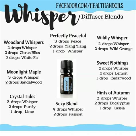 Doterra Whipser Smells Wonderful Diffused So I Thought I Would