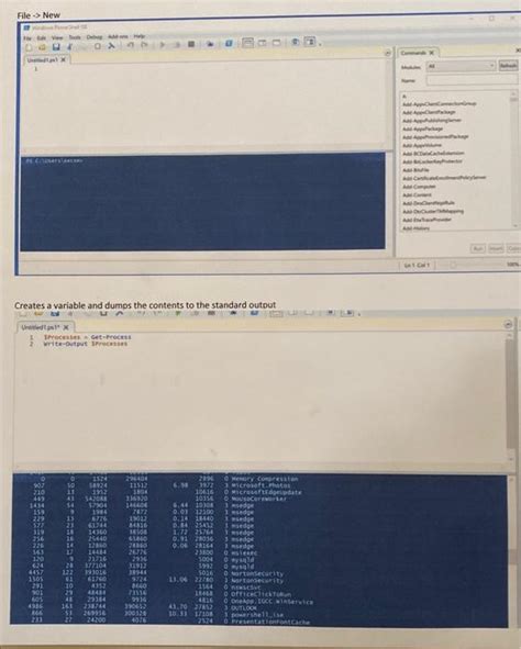 Solved Description Using The Power Shell Ise Editor From