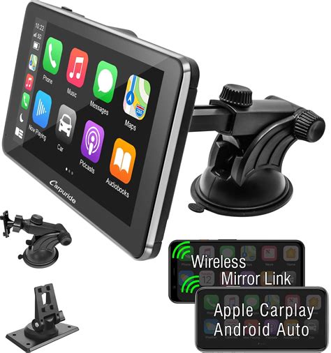 CARPURIDE Wireless CarPlay Android Auto 7 Zoll IPS Touchscreen
