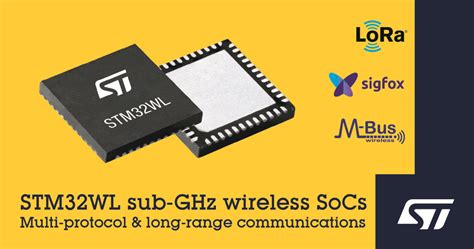 Stmicroelectronics Announces Mass Market Availability Of Stm32wl Lora