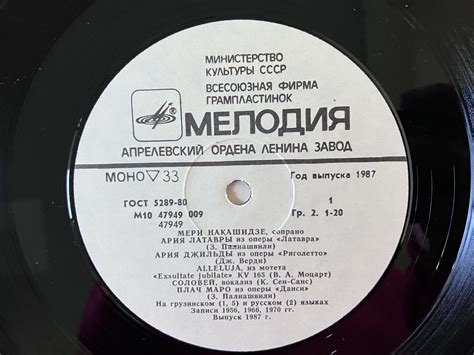 მერი ნაკაშიძე მერი ნაკაშიძე სოპრანო Vinyl Ge მუსიკალური ვინილები ფირფიტები