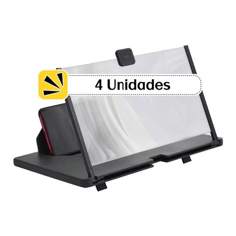 Kit Amplificador Celular De Imagem Da Tela Do Celular Lupa D Shopee Brasil