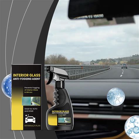Interior Glass Anti Fog Spray For Car And Home Windshield Defogger