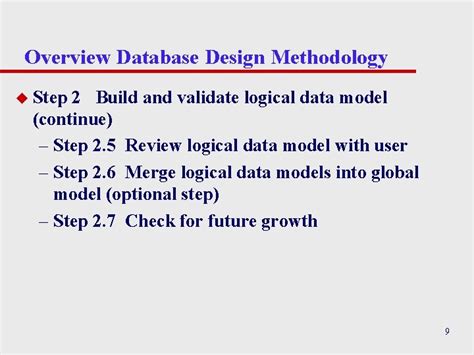 Chapter 16 Methodology Conceptual Database Design 1 Design