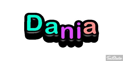 Dania Name Animated  Logo Designs