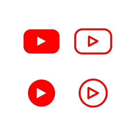 premium vector vector icons of youtube
