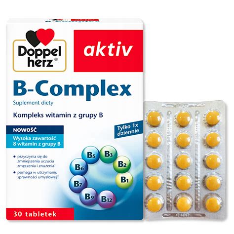 Doppelherz Activ B Complex 30 Tabletek 4009932571226 • Cena Opinie